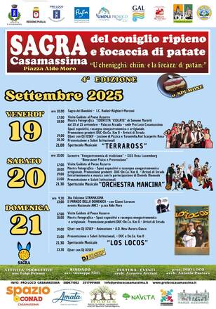 Sagra del Coniglio ripieno e focaccia di patate / Eventi / Vivere il ...